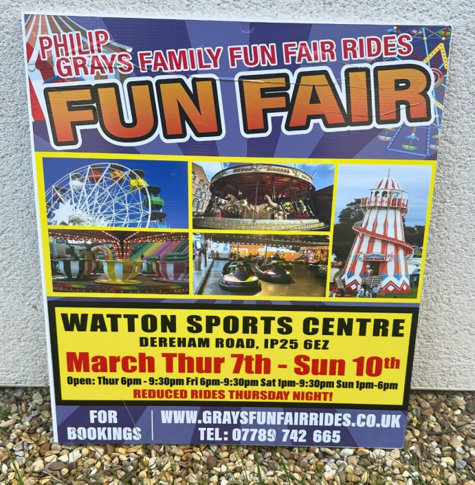 Grays Fun Fair comes to Watton Sports Centre - Watton Sports Club