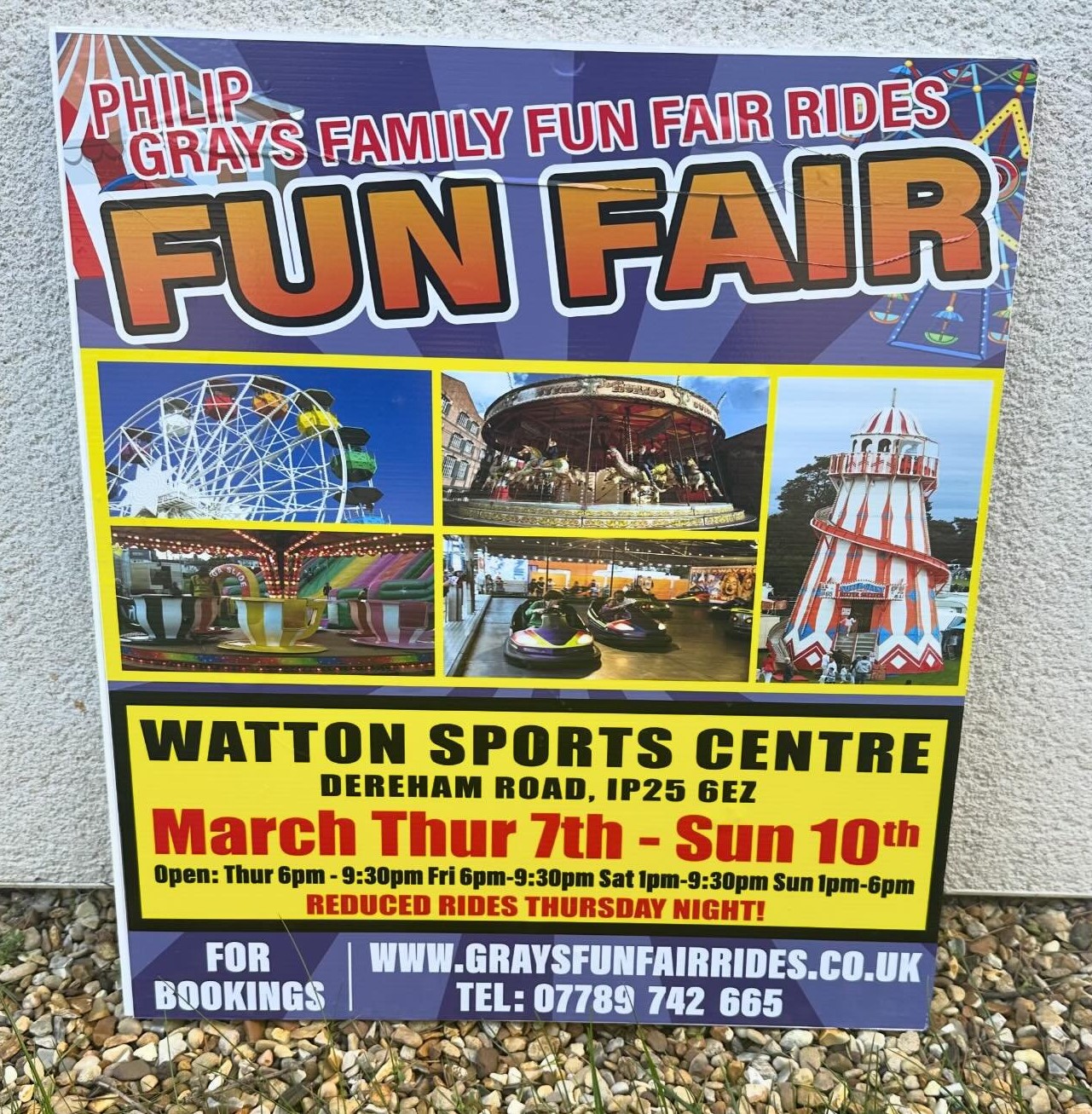 Grays Fun Fair comes to Watton Sports Centre - Watton Sports Club